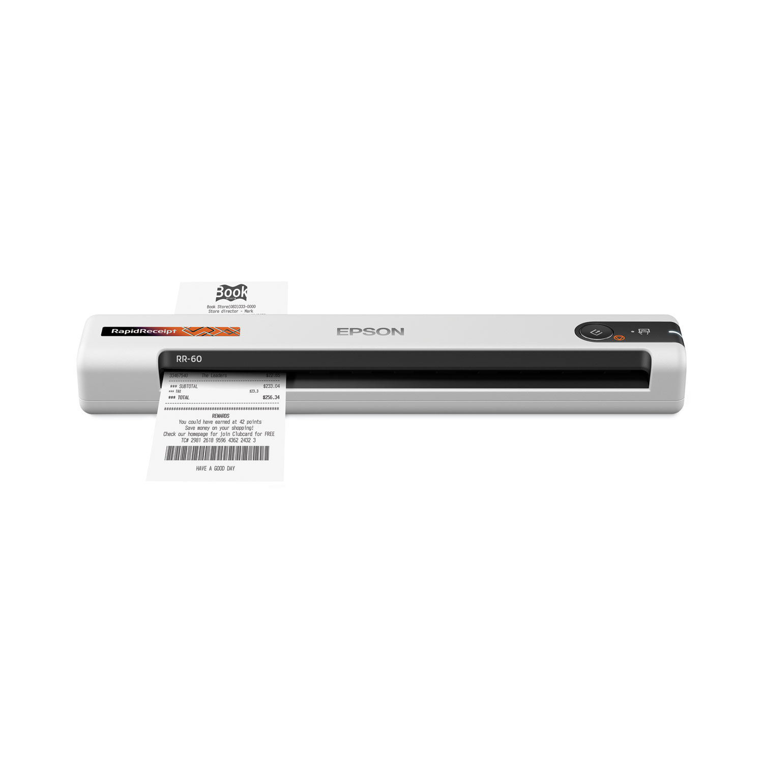Epson® RapidReceipt RR-60 Scanner, Scans Up to 8.5 x 72, 600 dpi ...