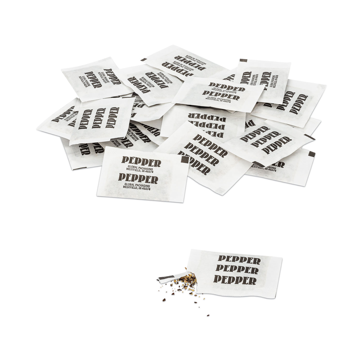 Pepper Packets, 0.1 g Packet, 3,000/Carton - mastersupplyonline