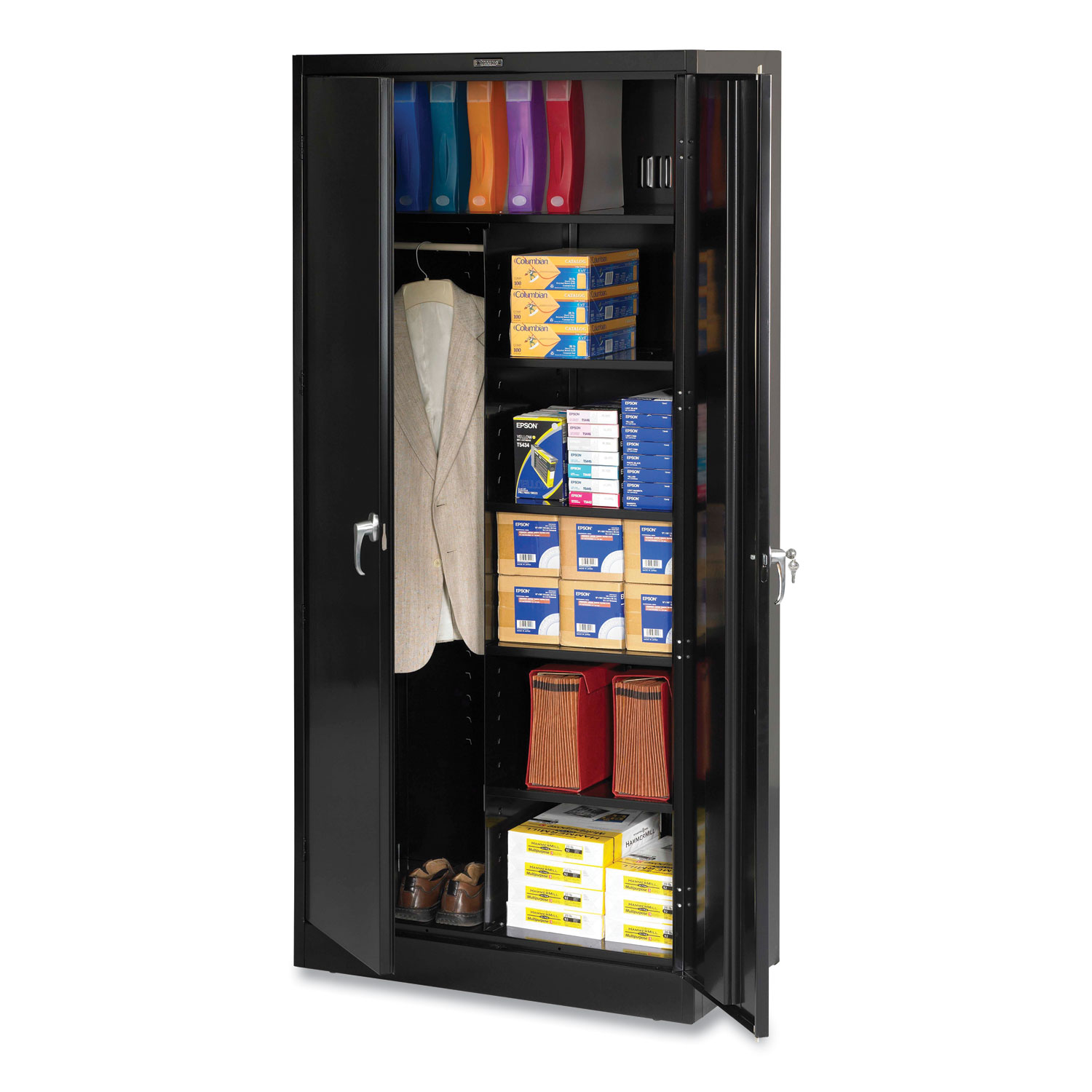 Tennsco Combination Wardrobe Storage Cabinet | Cabinets Matttroy