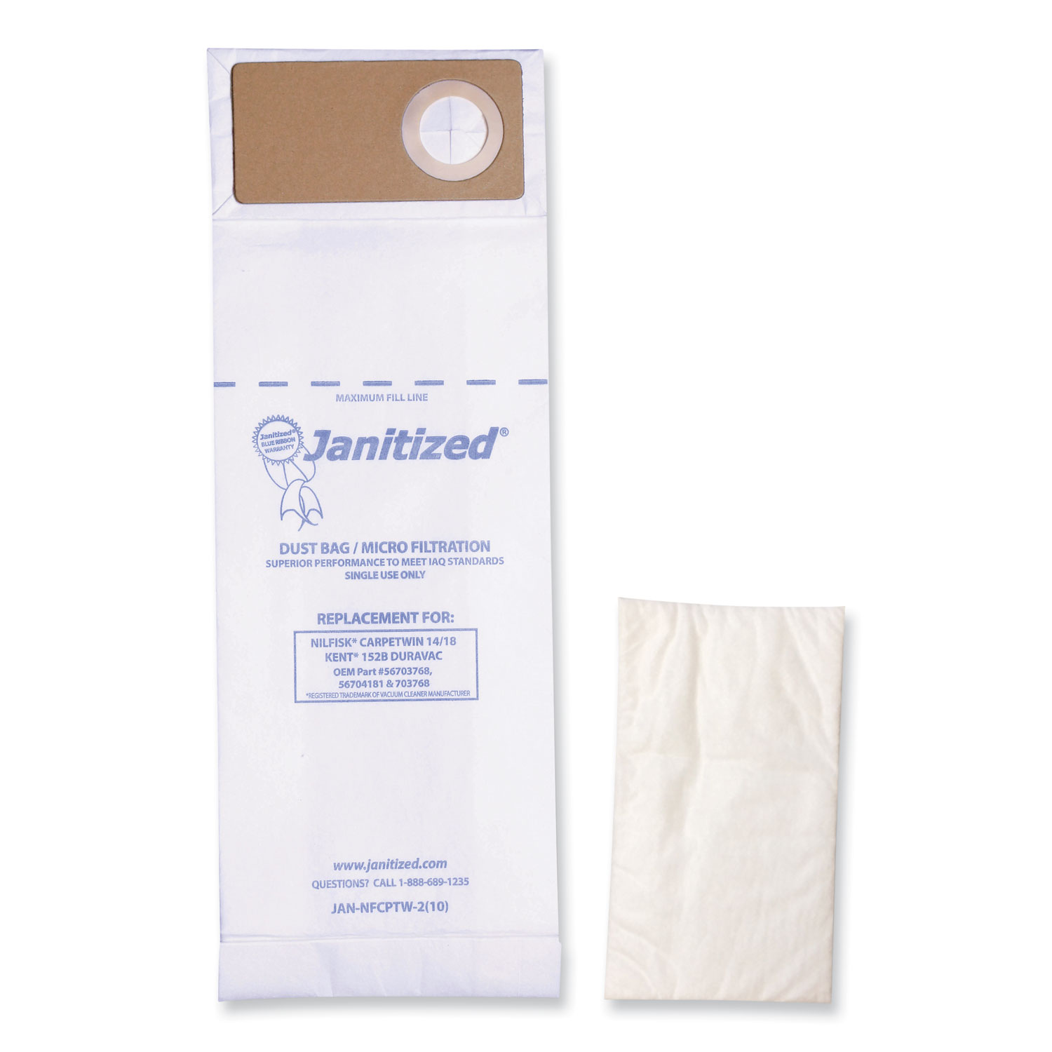 Janitized® Vacuum Filter Bags Designed to Fit Advance Spectrum ...