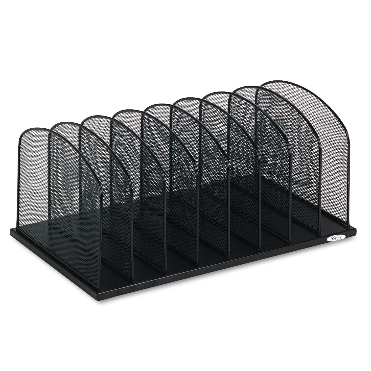 Onyx Mesh Desk Organizer with Upright Sections, 8 Sections, Letter to ...