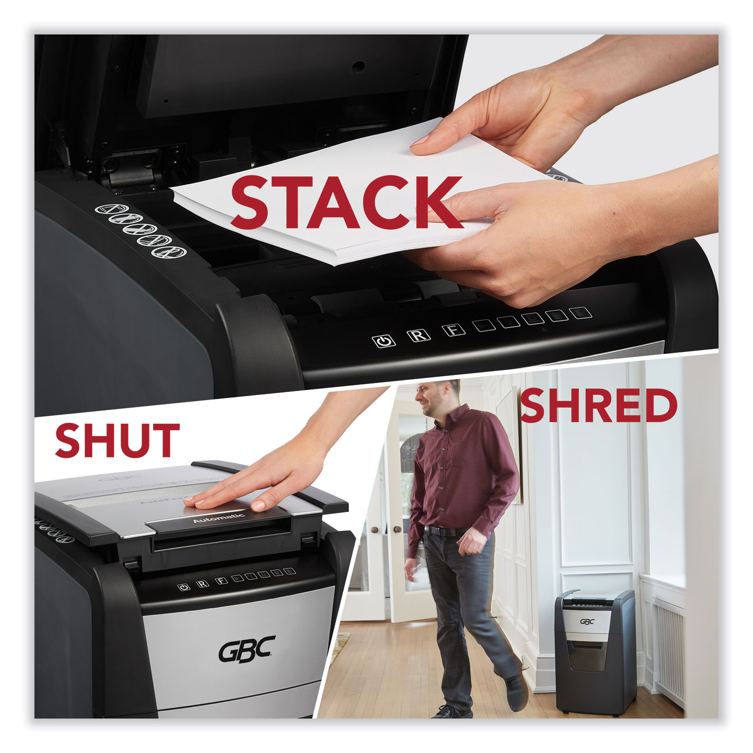 AutoFeed+ 150X Micro-Cut Home Office Shredder, 150 Auto/8 Manual Sheet ...