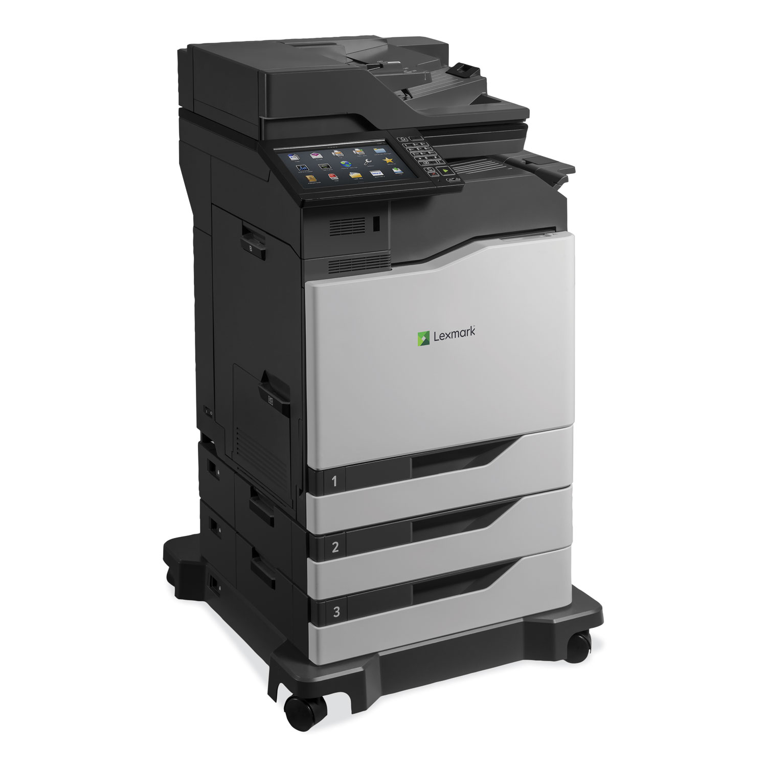 CX860dtfe Multifunction Color Laser Printer, Copy/Fax/Print/Scan - Zuma