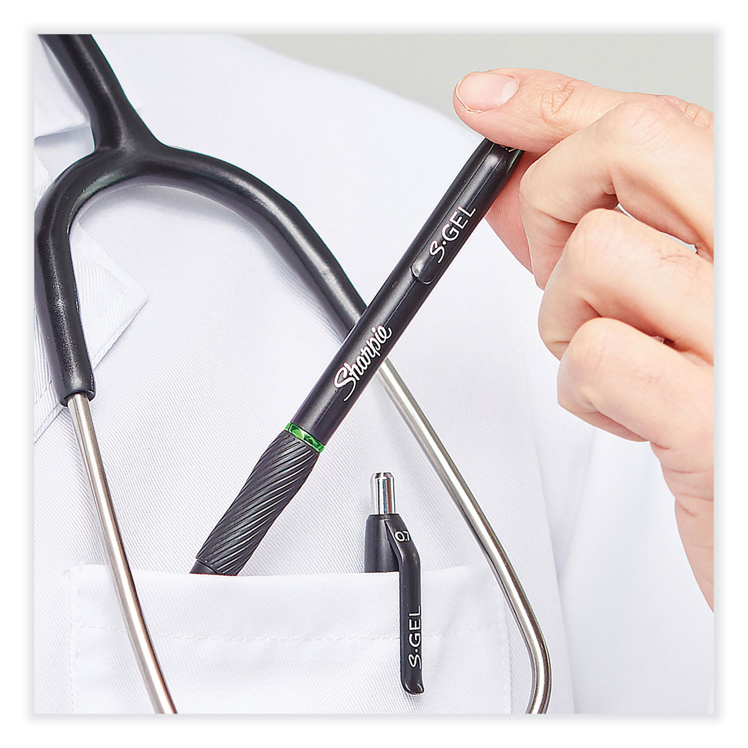 Sharpie® S-Gel™ S-Gel High-Performance Gel Pen, Retractable, Bold 1 mm ...