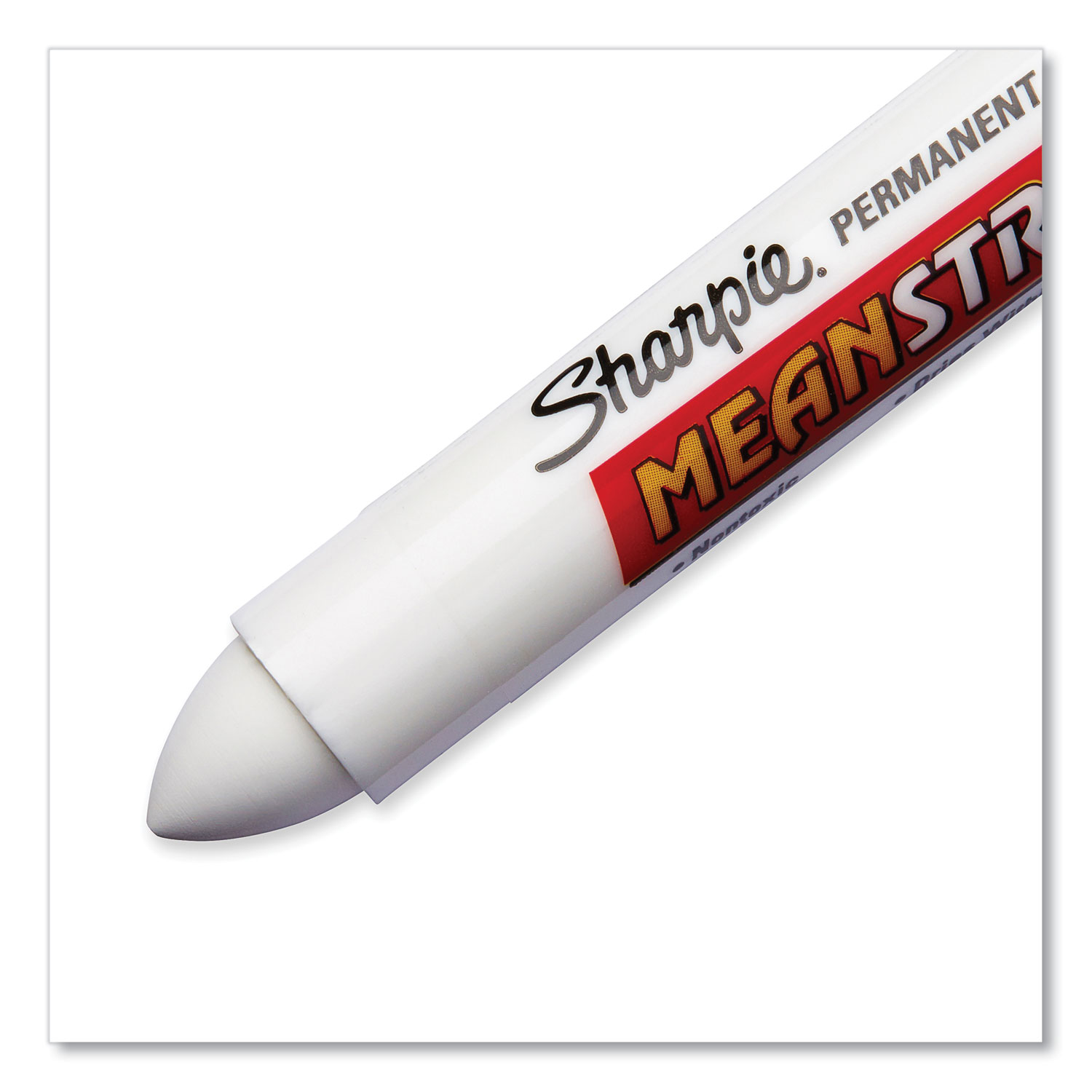 Mean Streak Marking Stick, Broad Bullet Tip, White - Reparto