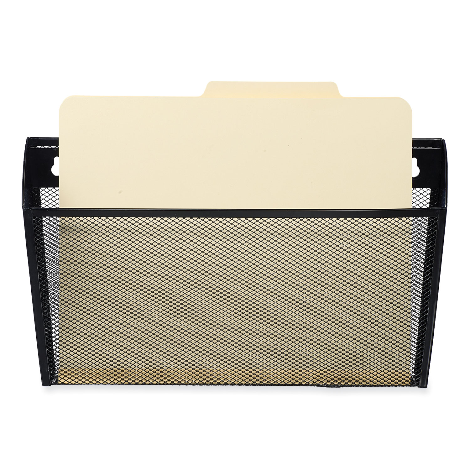 Universal® Metal Mesh Wall File, Letter Size, 14" x 3.1" x 8.2", Black ...