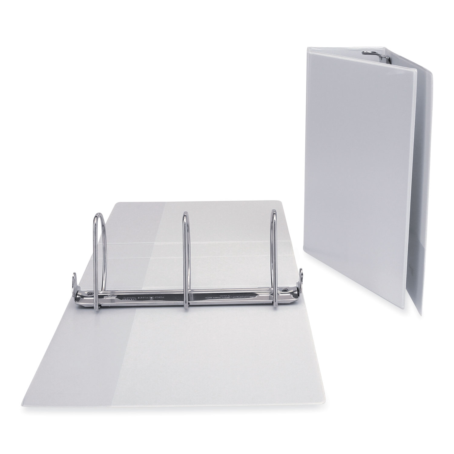 Slant D-Ring View Binder, 3 Rings, 5" Capacity, 11 x 8.5, White - BOSS ...