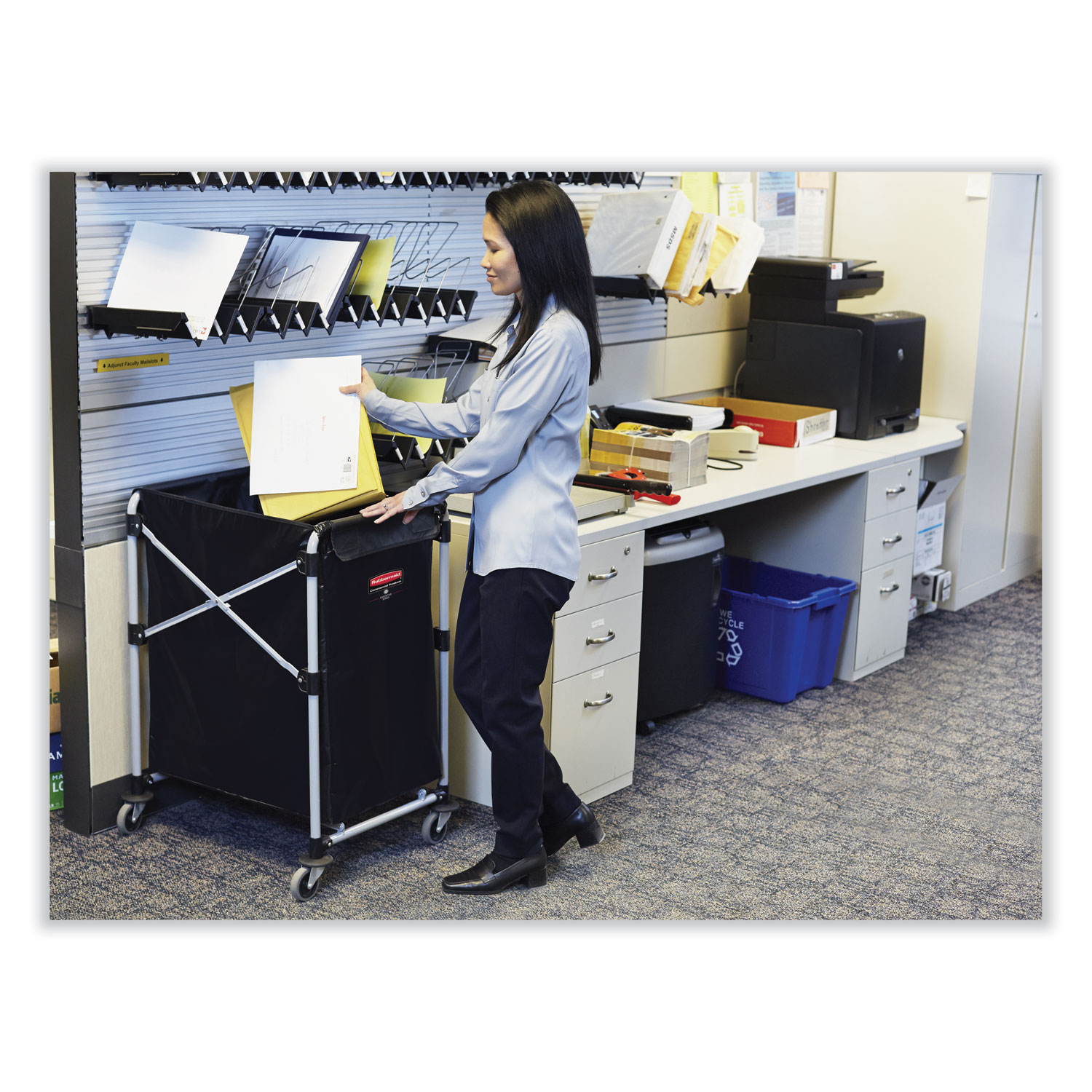 Replacement X-Cart Bag for Rubbermaid Commercial 1881750, Black, 2 ...