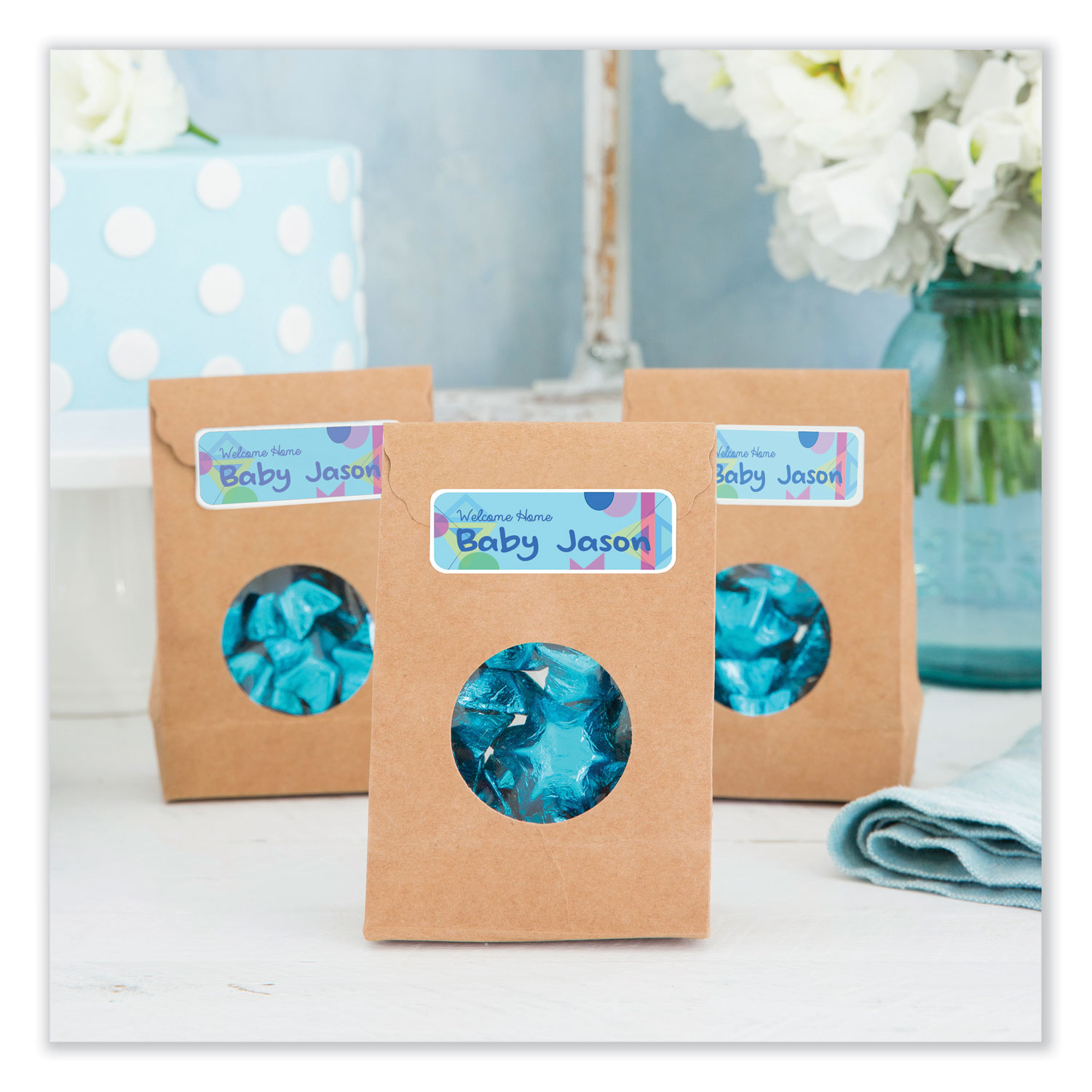 Vibrant Inkjet Color-Print Labels w/ Sure Feed, 1 x 2.63, Matte White ...