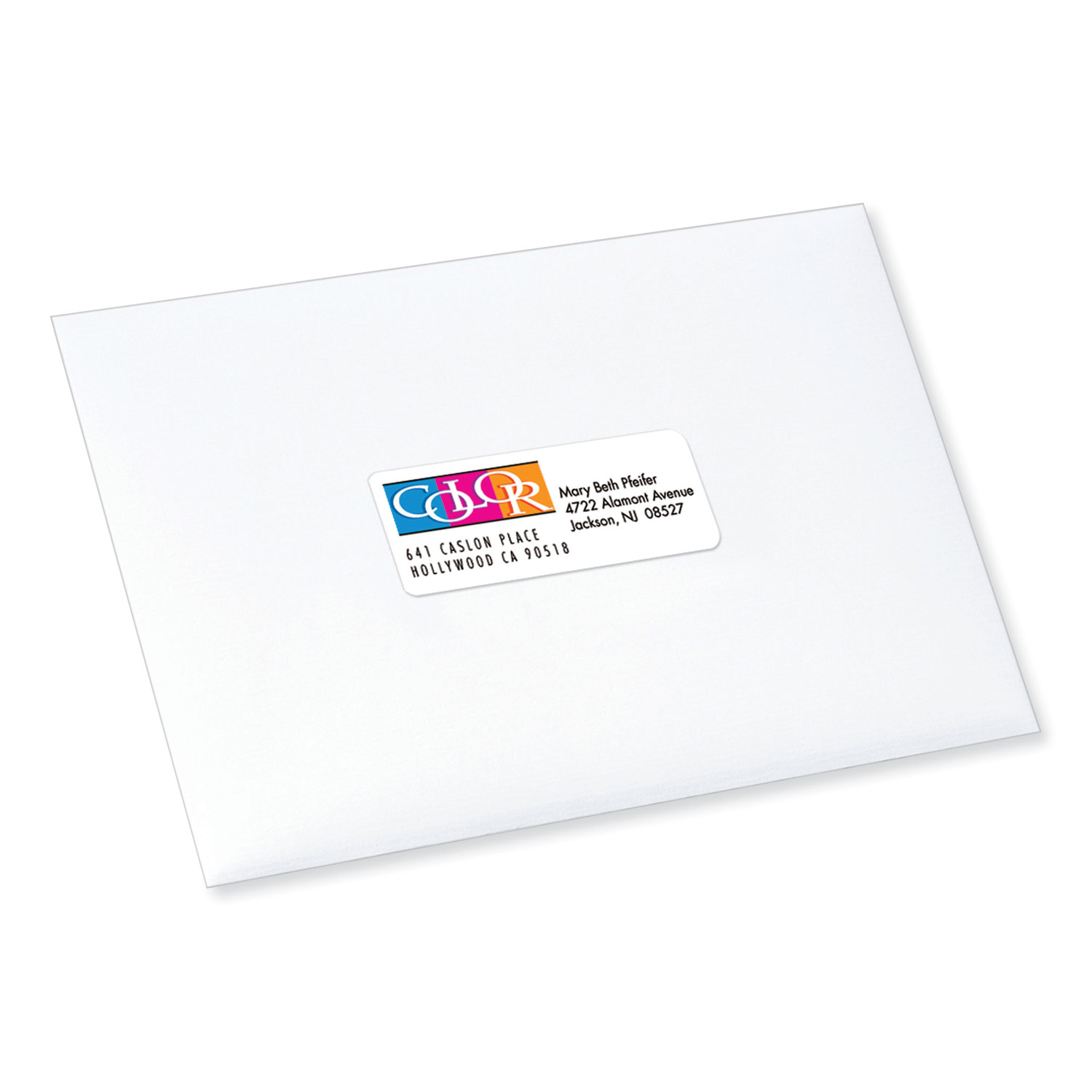 AVE8250 Avery Vibrant Color-Printing Address Labels - Zuma