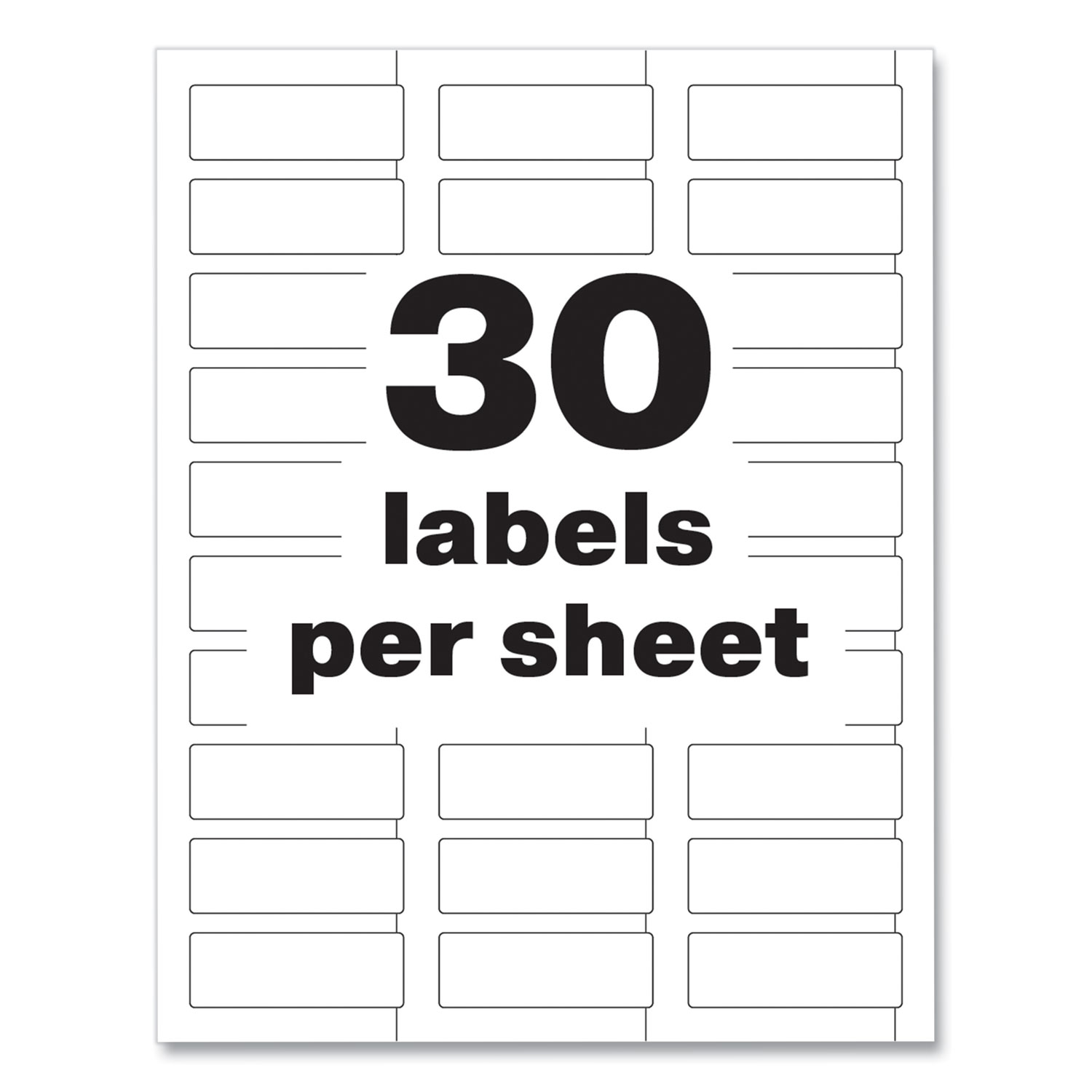 Avery® PermaTrack Durable White Asset Tag Labels, Laser Printers, 0.75 ...