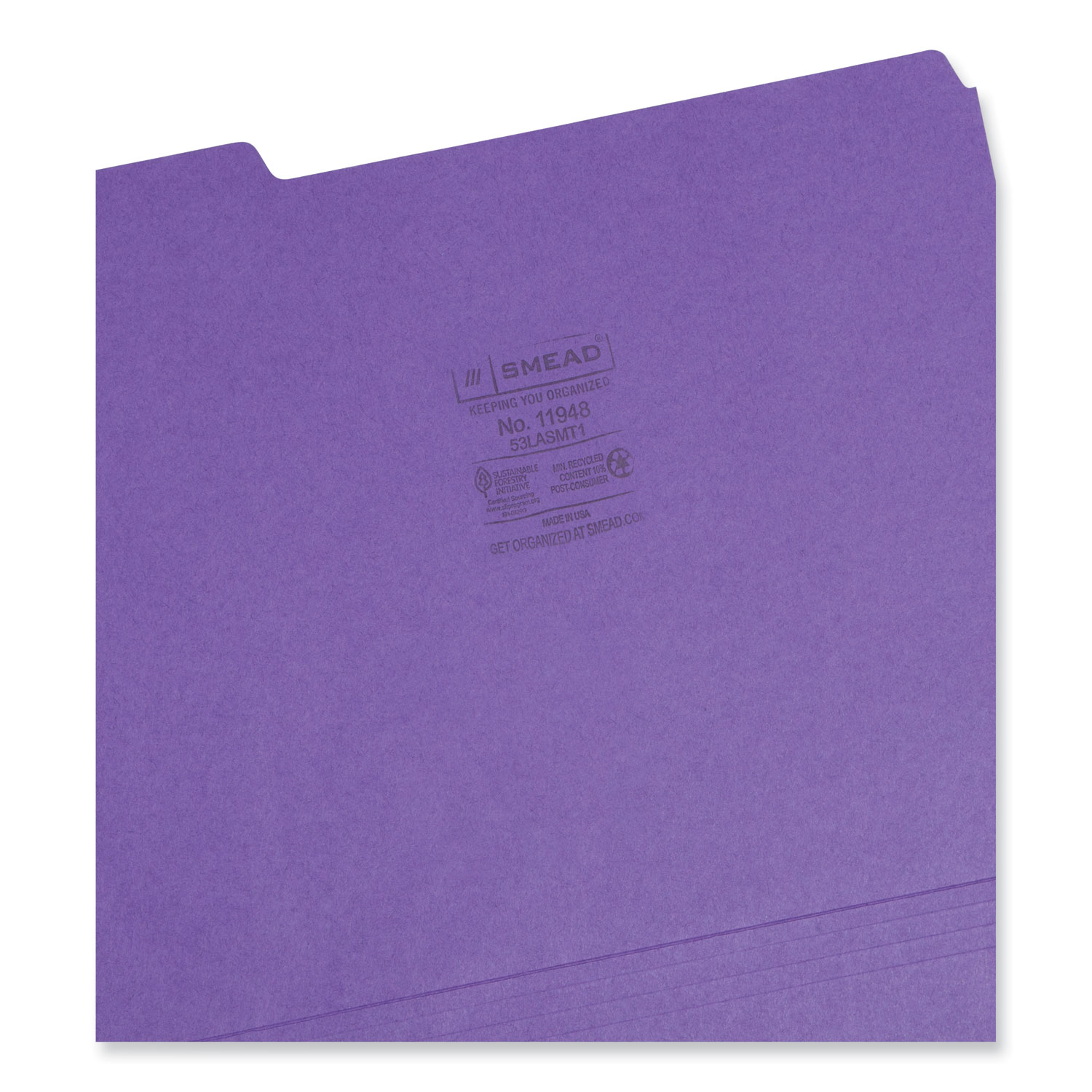 Colored File Folders, 1/3-Cut Tabs: Assorted, Letter Size, 0.75 ...