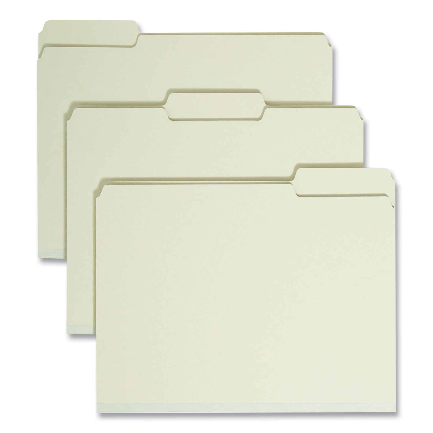 Expanding Recycled Heavy Pressboard Folders, 1/3-Cut Tabs: Assorted ...