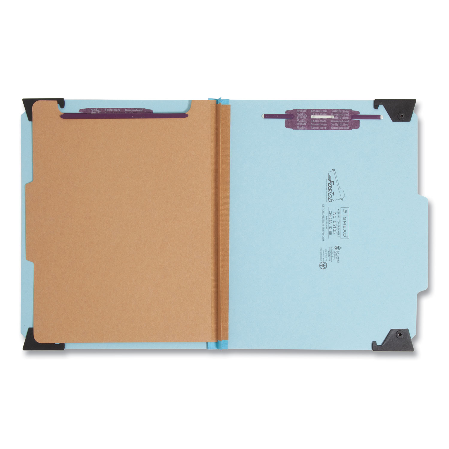 FasTab Hanging Pressboard Classification Folders, 1 Divider, Letter ...