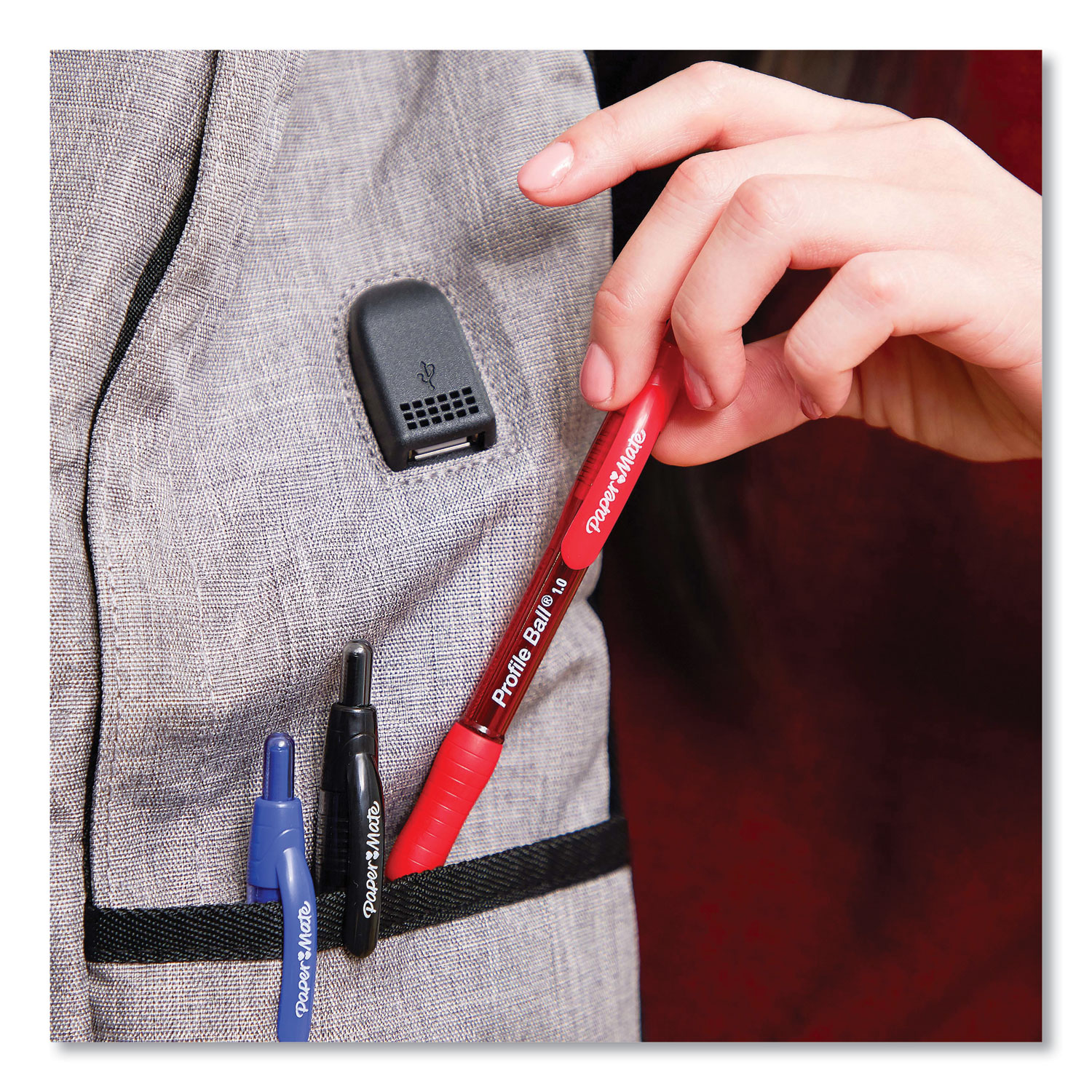 PAP2095462 - Paper Mate Profile 1.0mm Ballpoint Pens Medium Pen Point