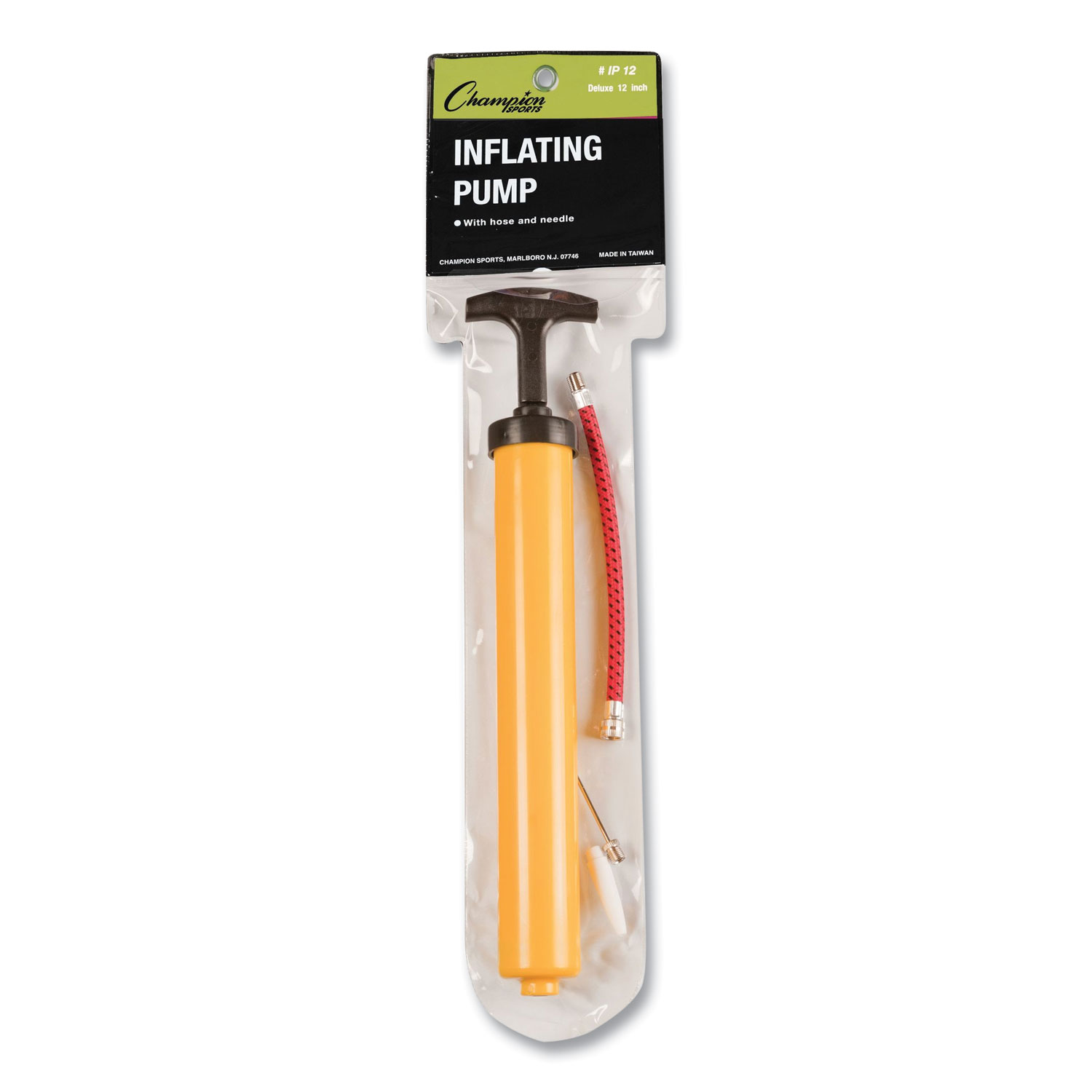 Standard Hand Pump, 12" Long, Yellow/Black - OFFICE PROS