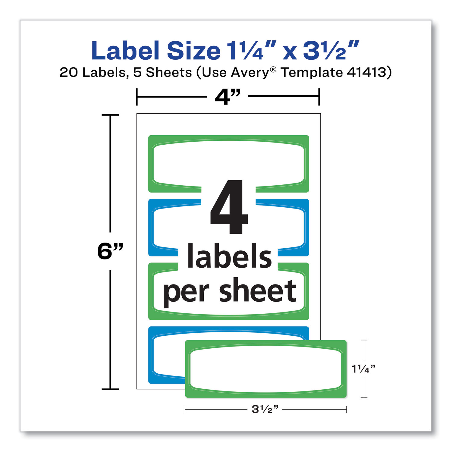 Avery Kids Handwritten Identification Labels, 3.5 x 1.25, Assorted ...