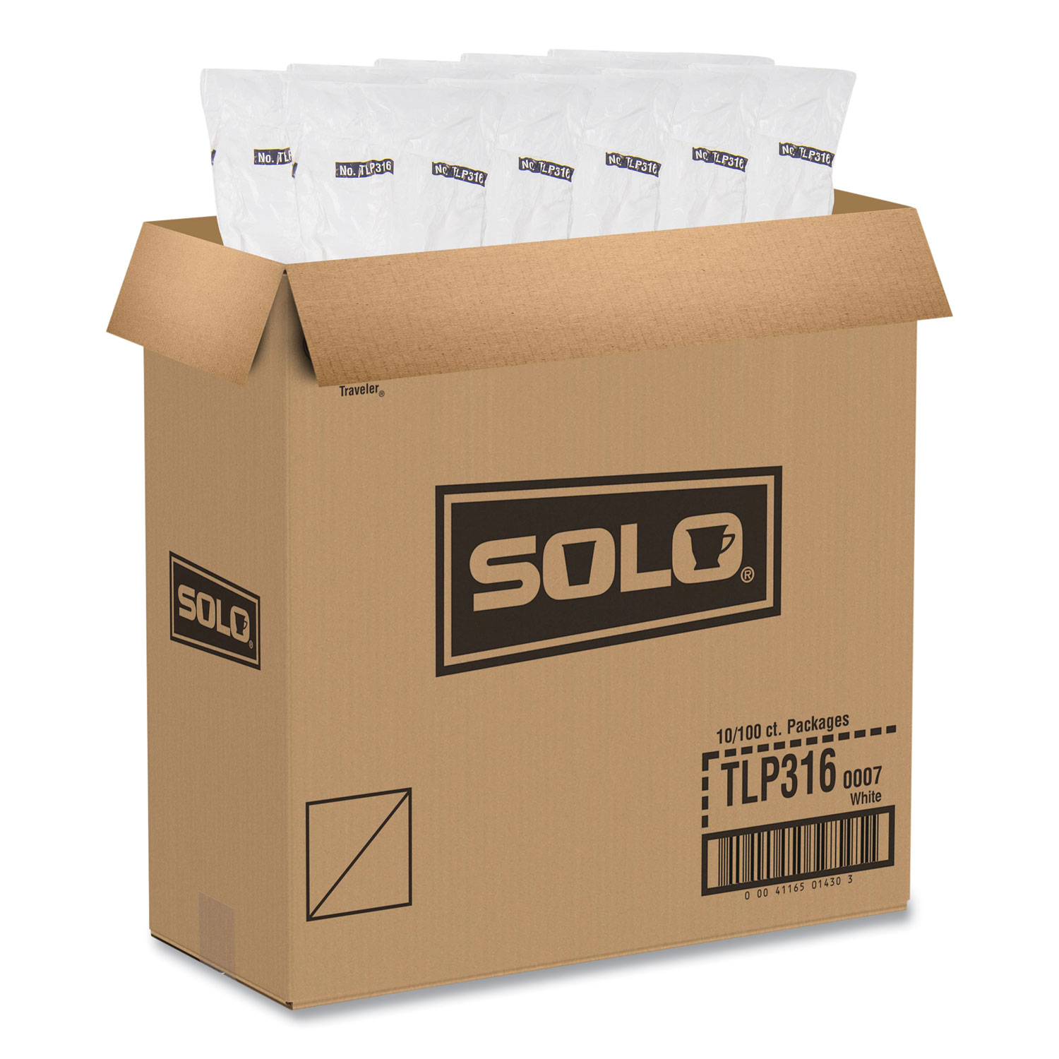 SOLO® Traveler Cappuccino Style Dome Lid, Fits 10 oz to 24 oz Hot Cups ...