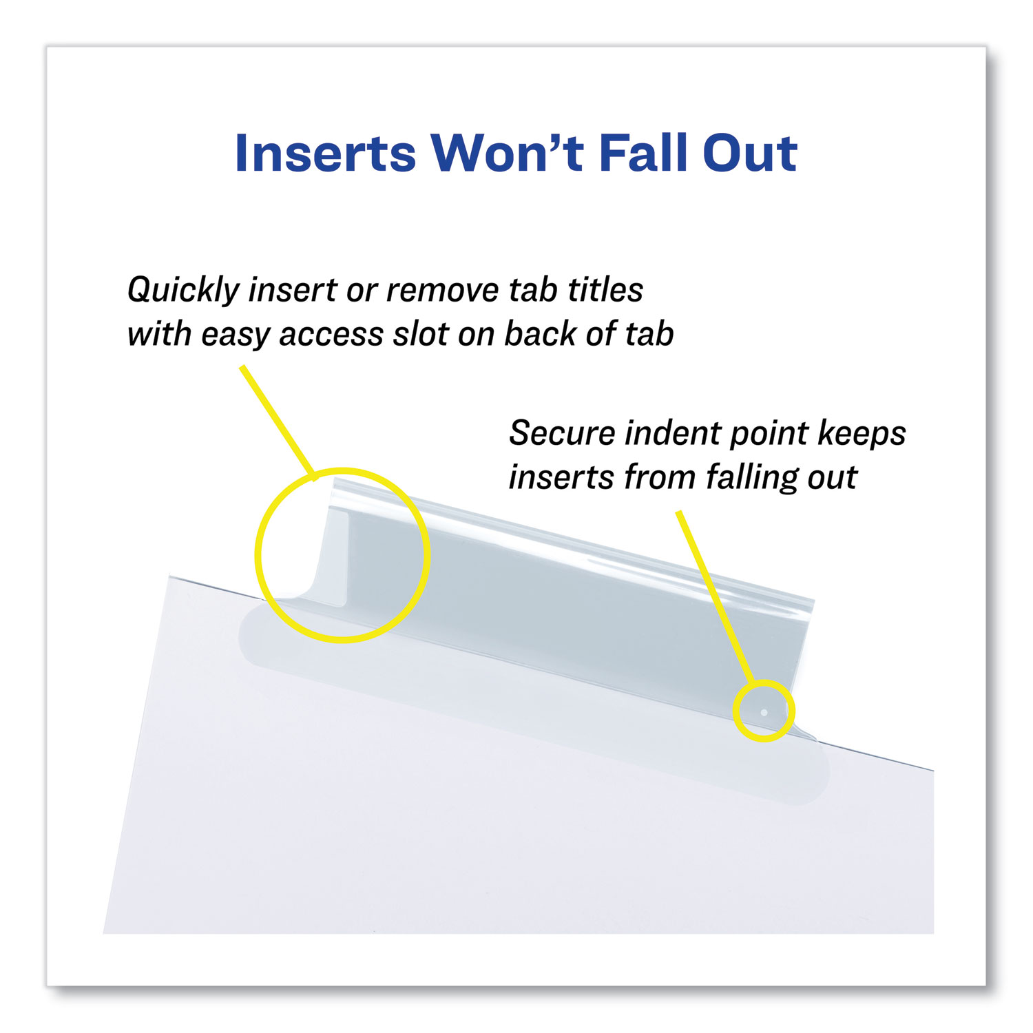 Avery® Insertable Big Tab Dividers, 8-Tab, 11.13 x 9.25, White, Clear ...
