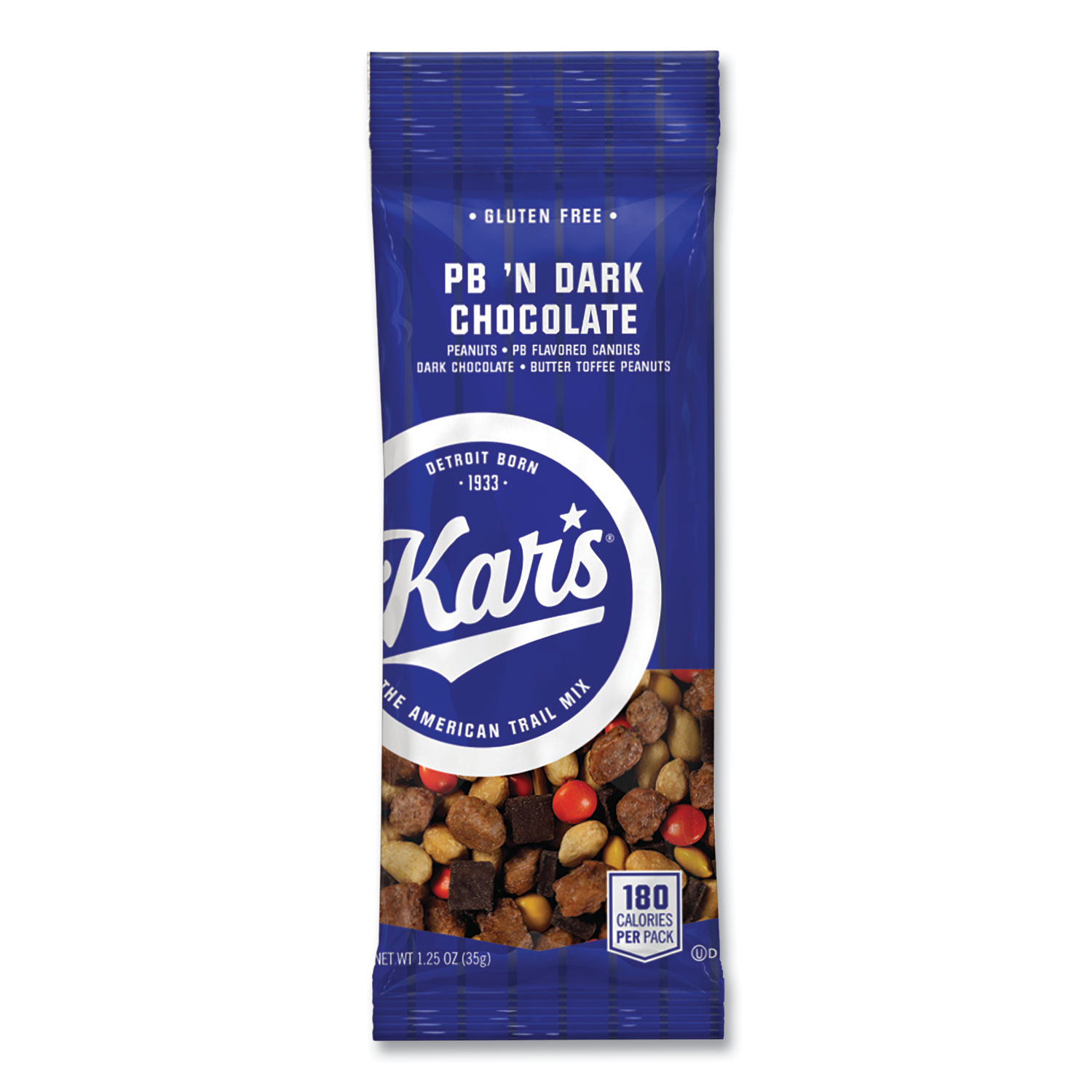 Trail Mix, Dark Chocolate/Peanut Butter, 1.25 oz Packet, 24/Box ...
