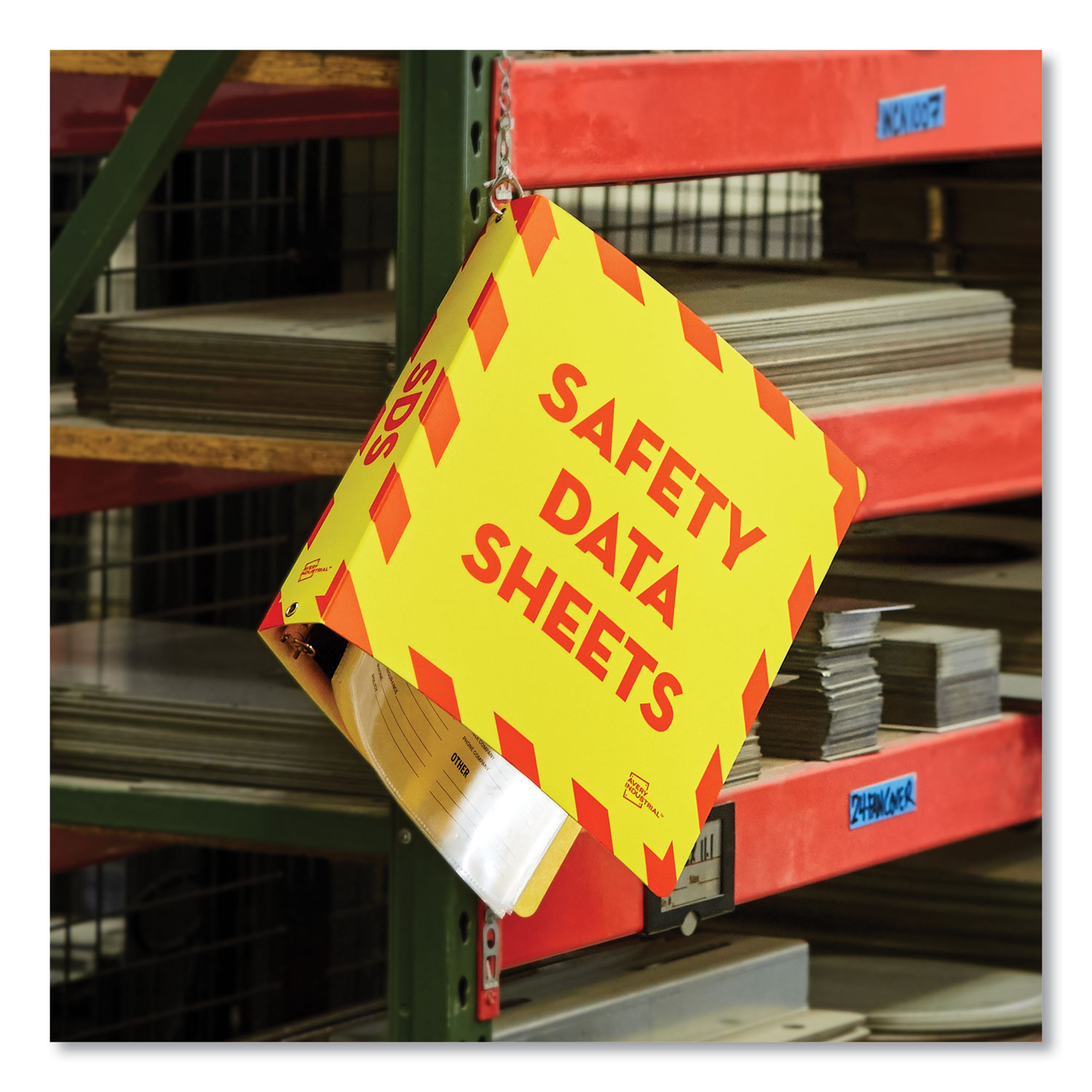 UltraDuty Safety Data Sheet Binders with Chain, 3 Rings, 2" Capacity ...