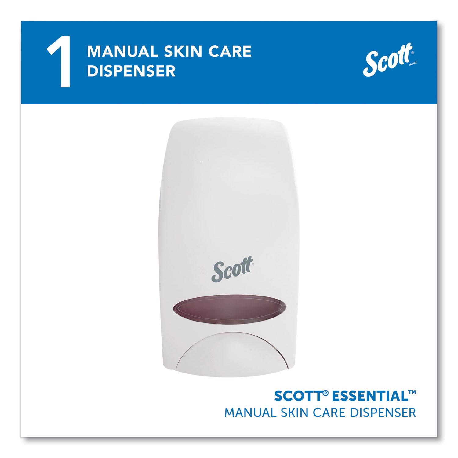 Scott® Essential Manual Skin Care Dispenser, 1,000 mL, 5 x 5.25 x 8.38 ...