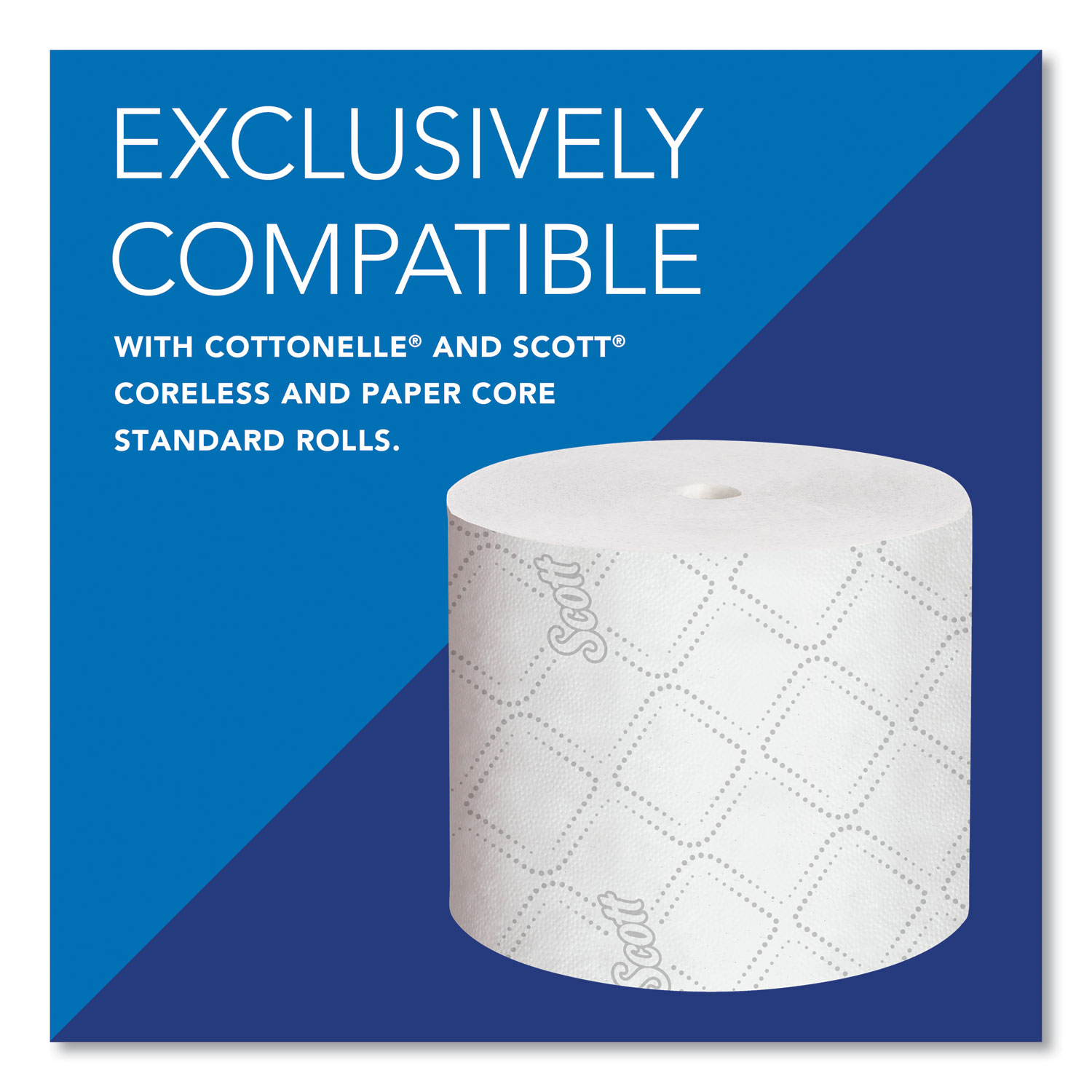 Coreless Double Roll Tissue Dispenser, 11 1/10 x 6 x 7 5/8, White ...