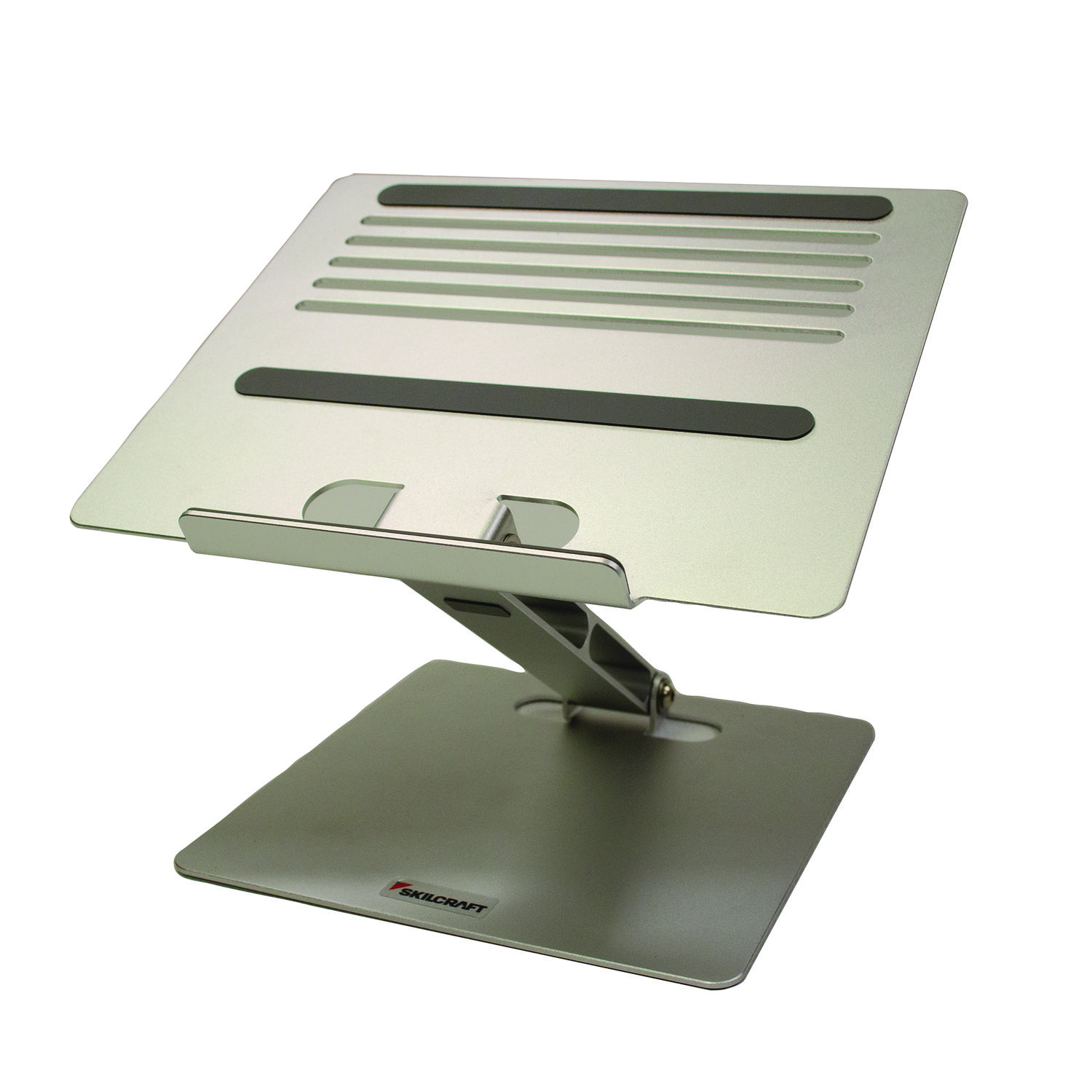 7110017136390, SKILCRAFT Laptop Riser, 9.5 x 8.5 x 1.5 to 8, Silver ...