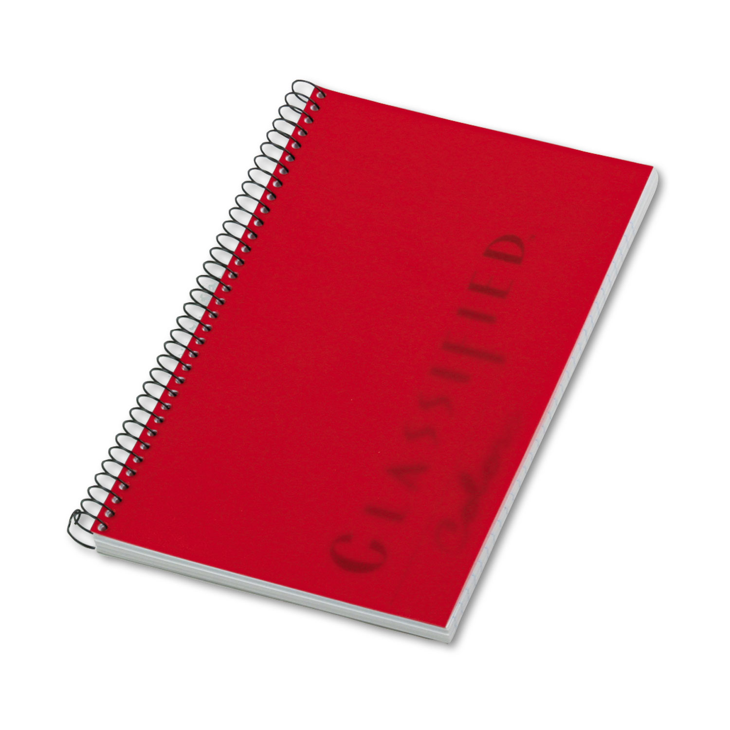 Tops Classified Colors Notebook Red Cover 5 1/2 x 8 1/2 White 100 ...