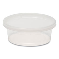 Tri-Pak Plastic Deli Container Bulk Pack, 8 oz, Clear, Plastic, 480 ...