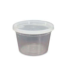 Tri-Pak Plastic Deli Containers Bulk Pack, 16 oz, Clear, Plastic, 480 ...