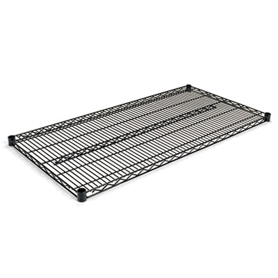 Industrial Wire Shelving Extra Wire Shelves, 48w X 24d, Black, 2 ...