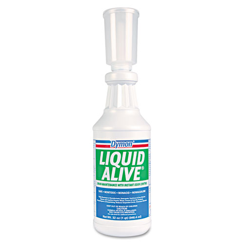 Dymon Liquid Alive Odor Digester, 32 oz. Bottle, 12 /cs | SupplyTime ...
