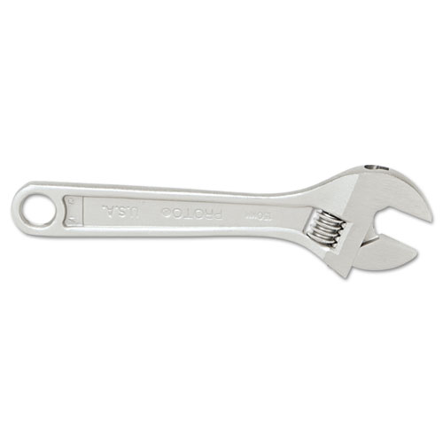 PROTO® PROTO Adjustable Wrench, 6" Long, 15/16" Opening, Satin Chrome ...