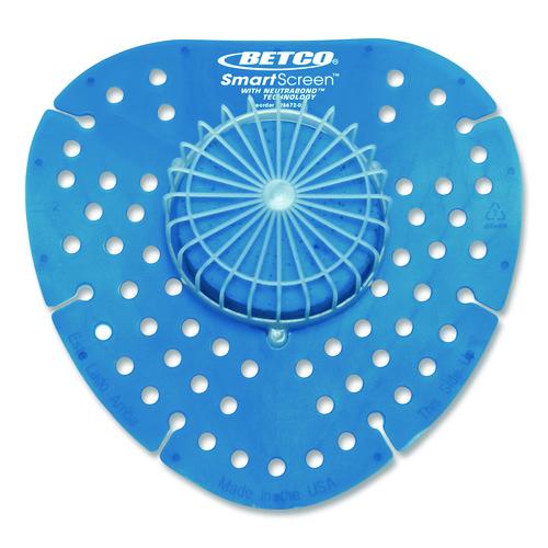 SmartSCREEN Urinal Screen, Ocean Blue Scent, Blue, 1 lb, 72/Carton - Zerbee