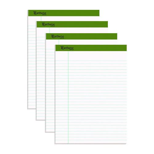 Earthwise by Ampad Recycled Writing Pad, Wide/Legal Rule, Politex Sand ...