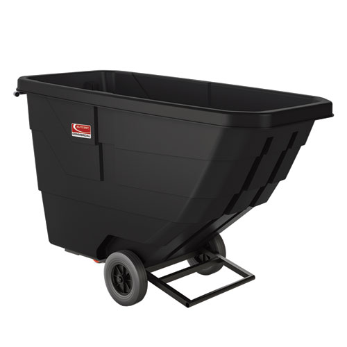0.75 cu yd Light Duty Tilt Truck, 750 lb Capacity, Black - TonerQuest