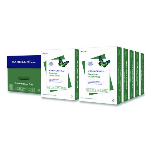 Hammermill® Premium Laser Print Paper, 98 Bright, 24 lb Bond Weight, 8. ...