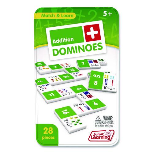 Junior Learning Inc® Addition Dominoes, 1 to 2 Players, Grades K to 2 ...