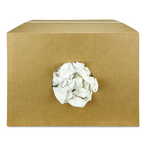 Sweatshirt Rags, Unscented, White, 8/lb, 25 lb/Carton - mastersupplyonline