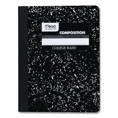 Square Deal Composition Book, Medium/College Rule, Black Cover, (100) 9 ...