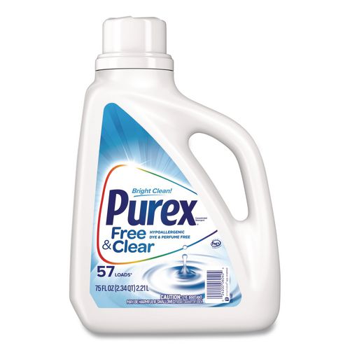 Purex® Free and Clear Liquid HE Laundry Detergent, Unscented, 75 oz ...