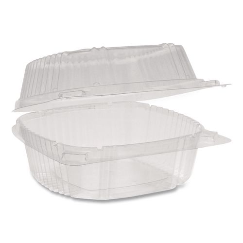 Pactiv Evergreen ClearView SmartLock Hinged Lid Container, 20 oz, 5.75 ...