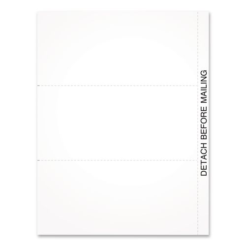 Adams® 2024 W-2 or 1099 Blank 3-Up Laser/Inkjet Forms, 8.5 x 3.66, 3 ...