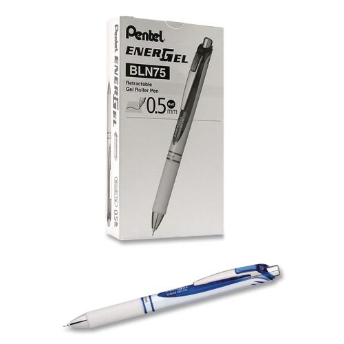 Pentel® EnerGel Pearl Deluxe RTX Gel Pen, Retractable, Fine 0.5 mm ...