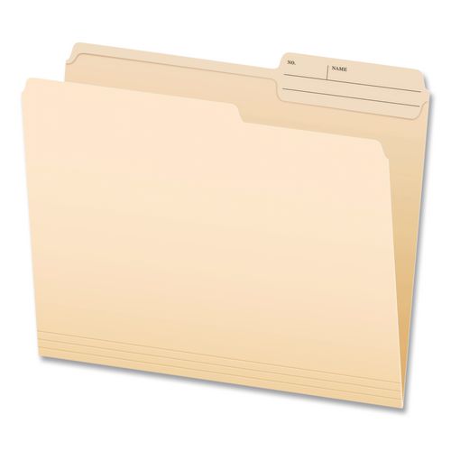 Pendaflex® Manila File Folders, 2/5-Cut Tabs: Right, Letter Size, 0.75 ...