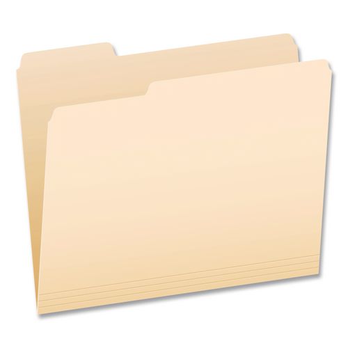 Pendaflex® Manila File Folders, 1/3-Cut Tabs: Assorted, Letter, 0.75 ...
