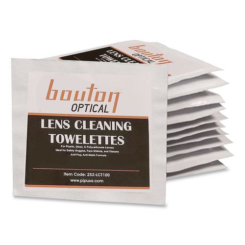 Bouton® Optical Lens Cleaning Towelettes, Individually Wrapped in ...