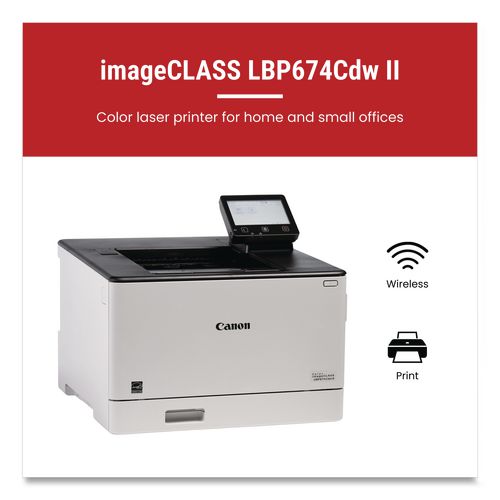 Canon® imageCLASS LBP674Cdw II Wireless Laser Printer | United Chemical ...