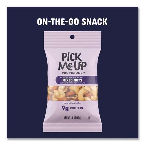 Pick Me Up Provisions™ Roasted and Salted Mixed Nuts, 1.5 oz Pouch, 36 ...